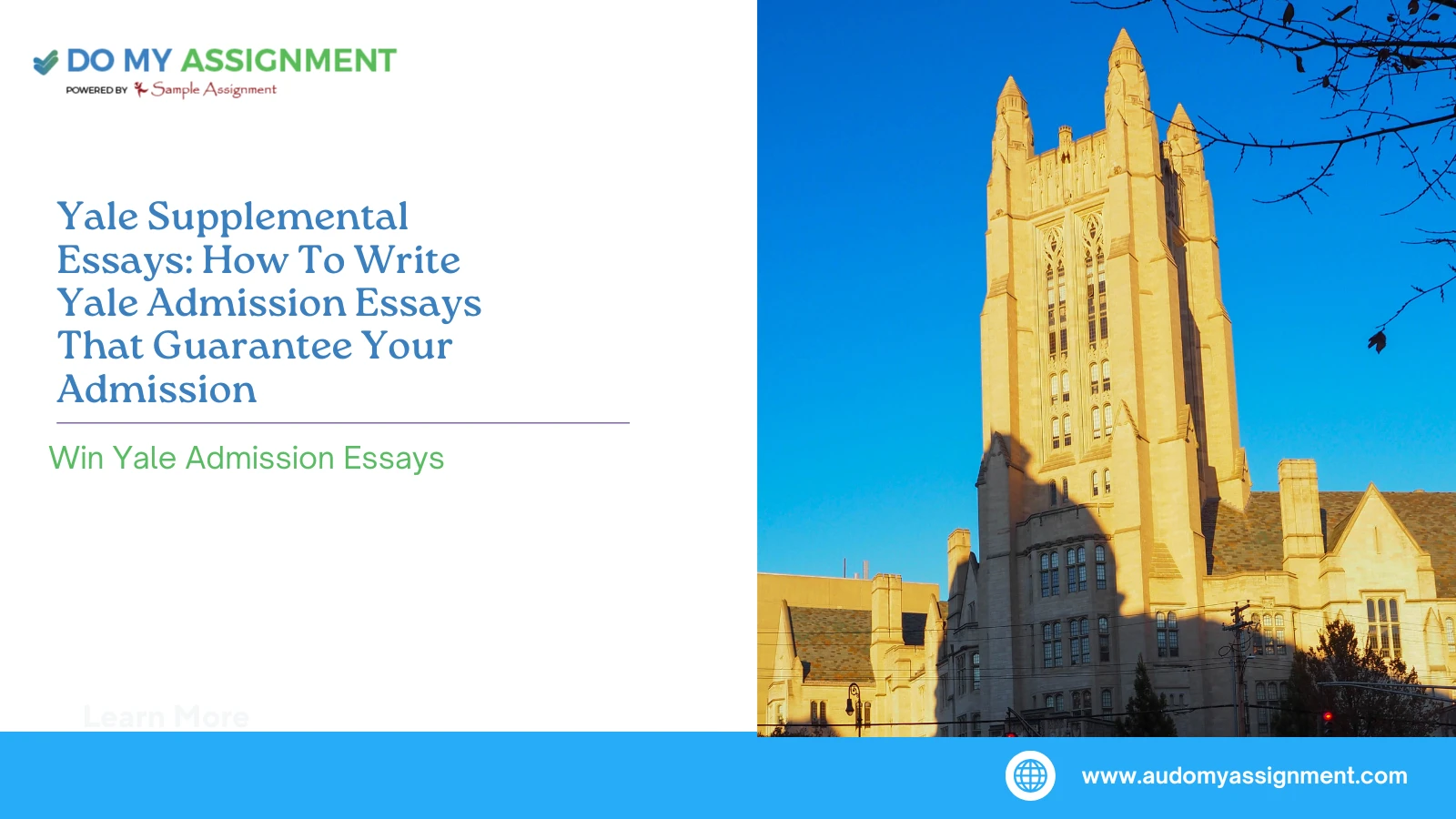 Yale Supplemental Essays Guide for Admission